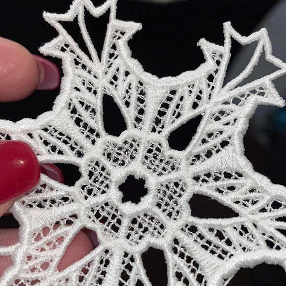 Holiday | Smoke Flake Free Standing Lace Ornament Set Of 8 One Of A ...